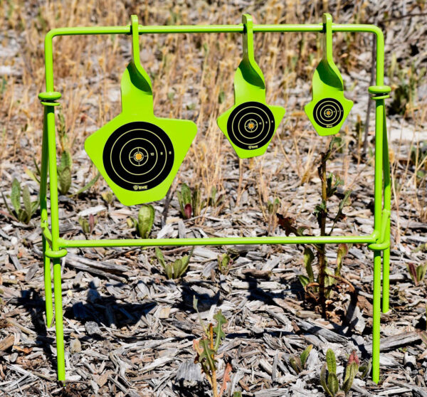 SME SMEST22FLD Spinning Target Handgun Steel Black/Green Bullseye ...