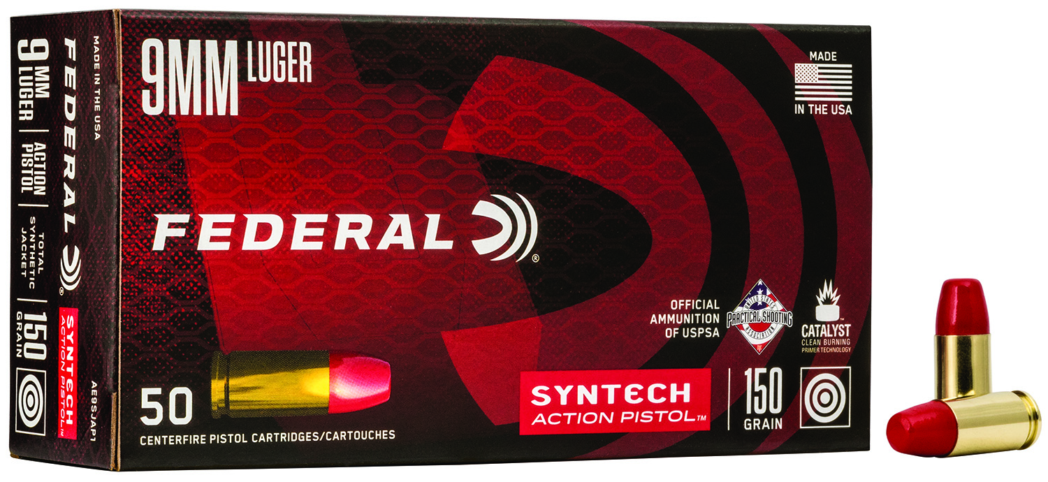 Federal AE9SJAP1 American Eagle Syntech Action Pistol 9mmLuger 150gr ...