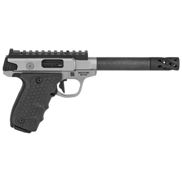 SMITH & WESSON PC SW22 VICTORY TARGET 22LR PISTOL O.R. CARBON 6" BBL ...