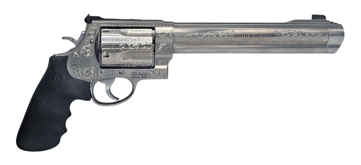 SW SW500 500SW 8.375IN BARREL 5RD ENGRAVED 163500-ENG CAMFOUR CUSTOM ...
