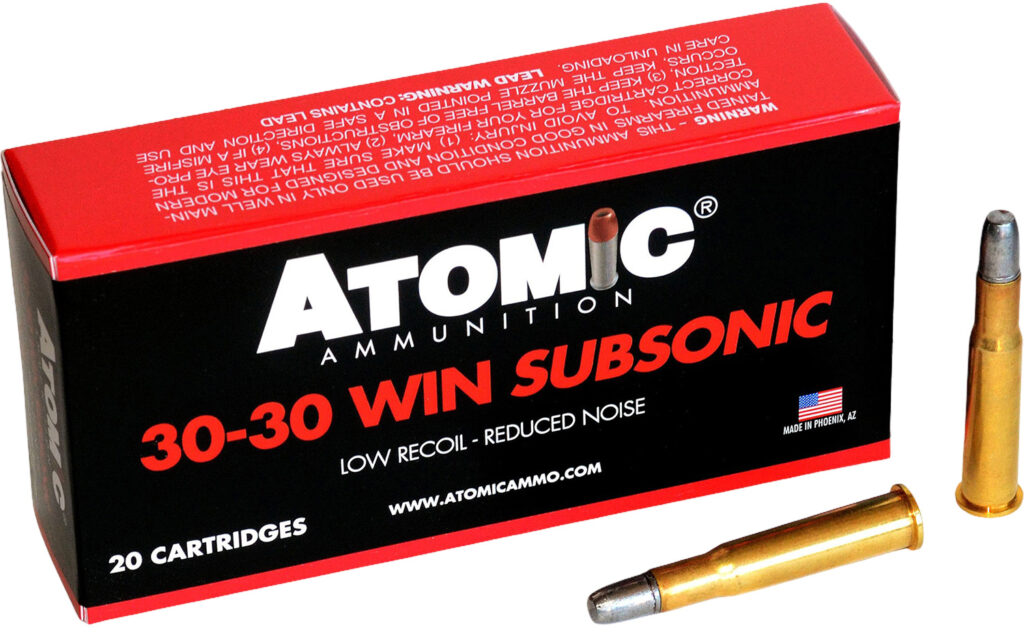 Atomic Ammunition 00410 Subsonic 30-30Win 165gr Lead Round Nose Flat ...